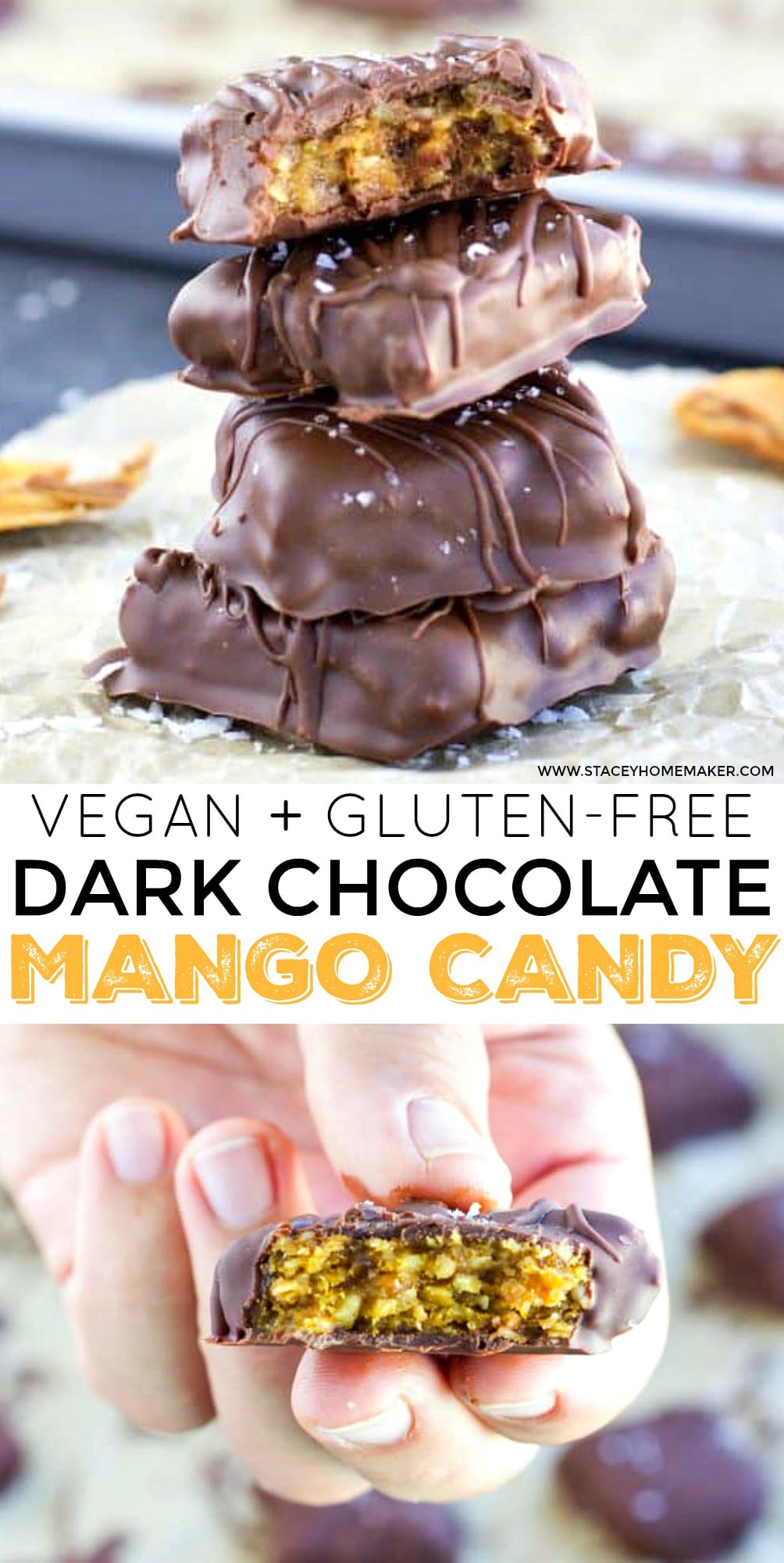Dark Chocolate Mango Candy - Stacey Homemaker