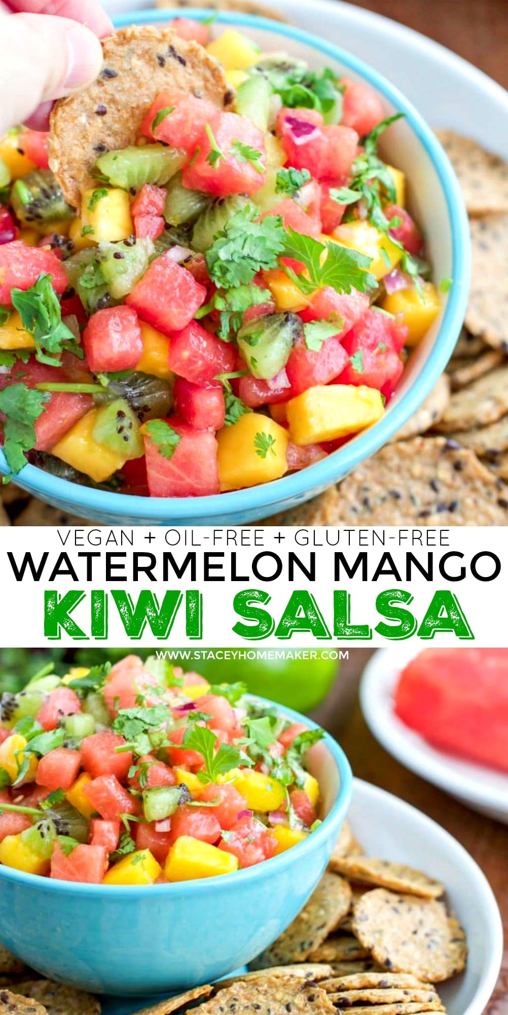 Watermelon Mango Kiwi Salsa - Stacey Homemaker